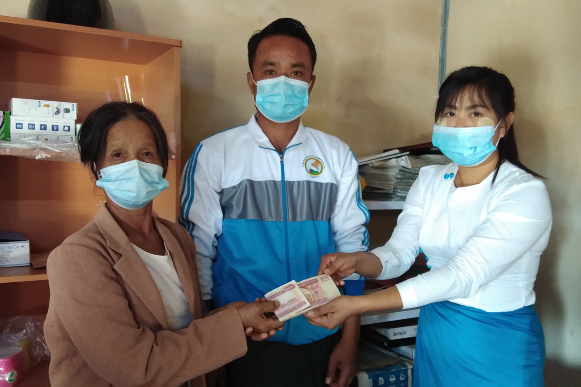 နမ္မတူမြို့နယ်၌ မိုင်းစင်ဒဏ်ရာရလူနာ ၄ ဦးအား တစ်ဦးလျှင် နှစ်သိန်းကျပ်န